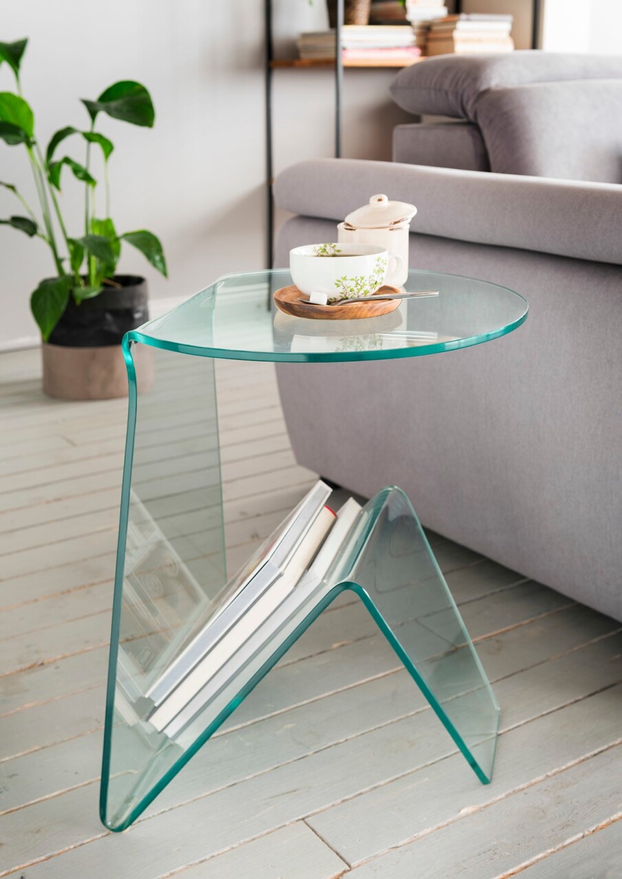 Kleiner Beistelltisch Aus Glas